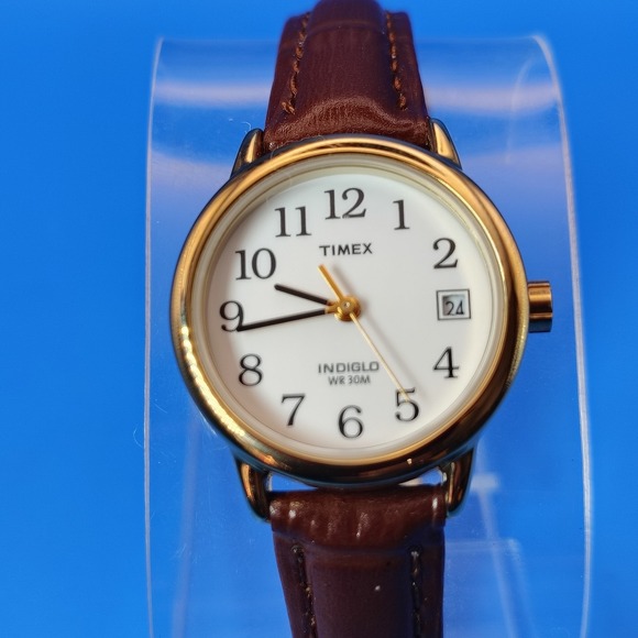Timex | Accessories | Vintage 995 Timex Indiglo Date 25mm Womens Quartz ...